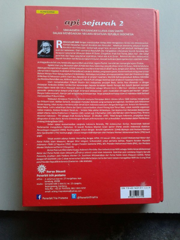 Buku Api Sejarah Mahakarya Perjuangan Ulama Dan Santri Set 2 Jilid ...