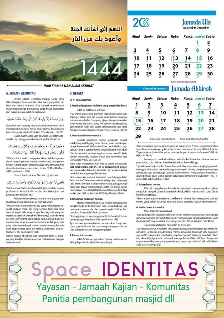 Kalender Hijriyyah Majelis Ilmu Tahun 1439