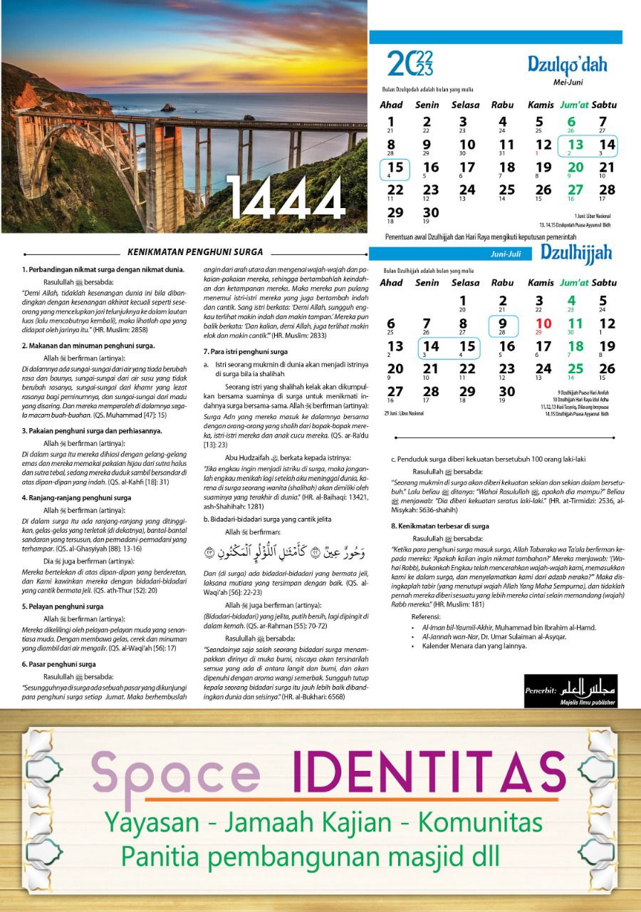 Kalender Hijriyyah Majelis Ilmu Tahun 1439