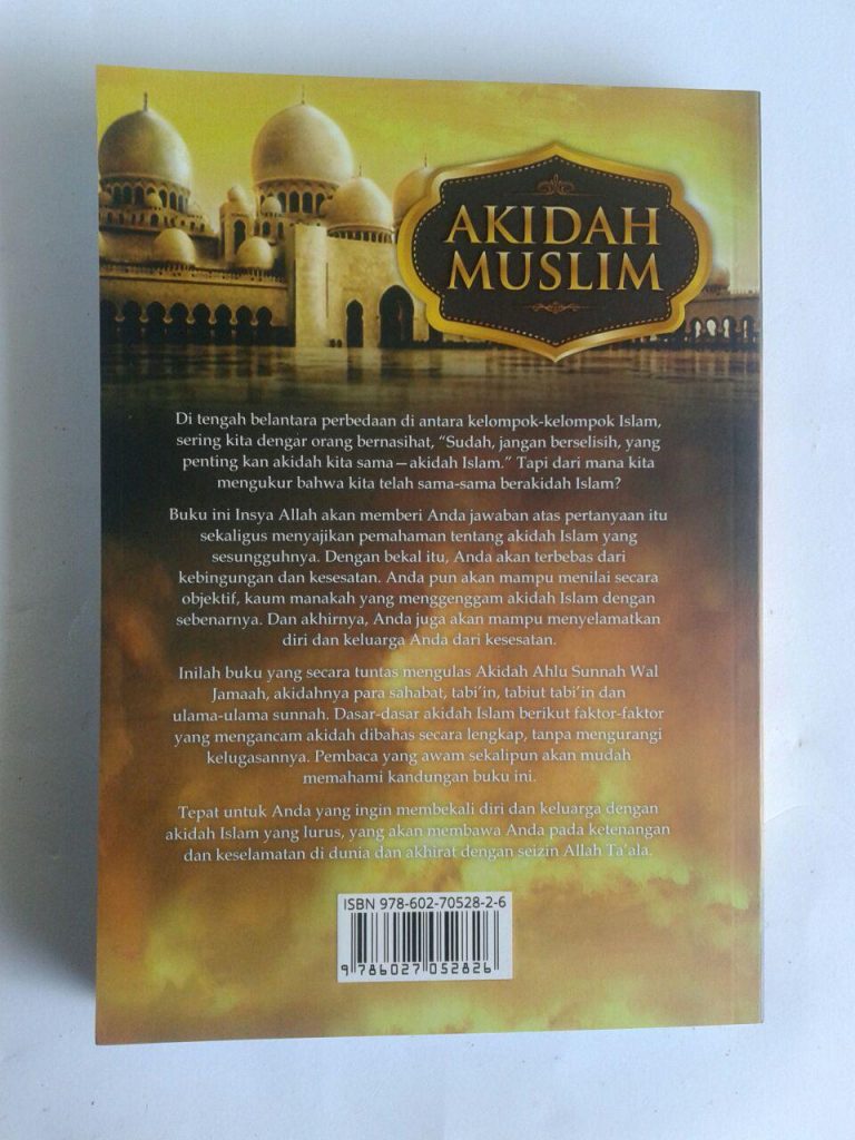 Buku Akidah Muslim Landasan Pokok Akidah Ahlussunnah - Toko Muslim