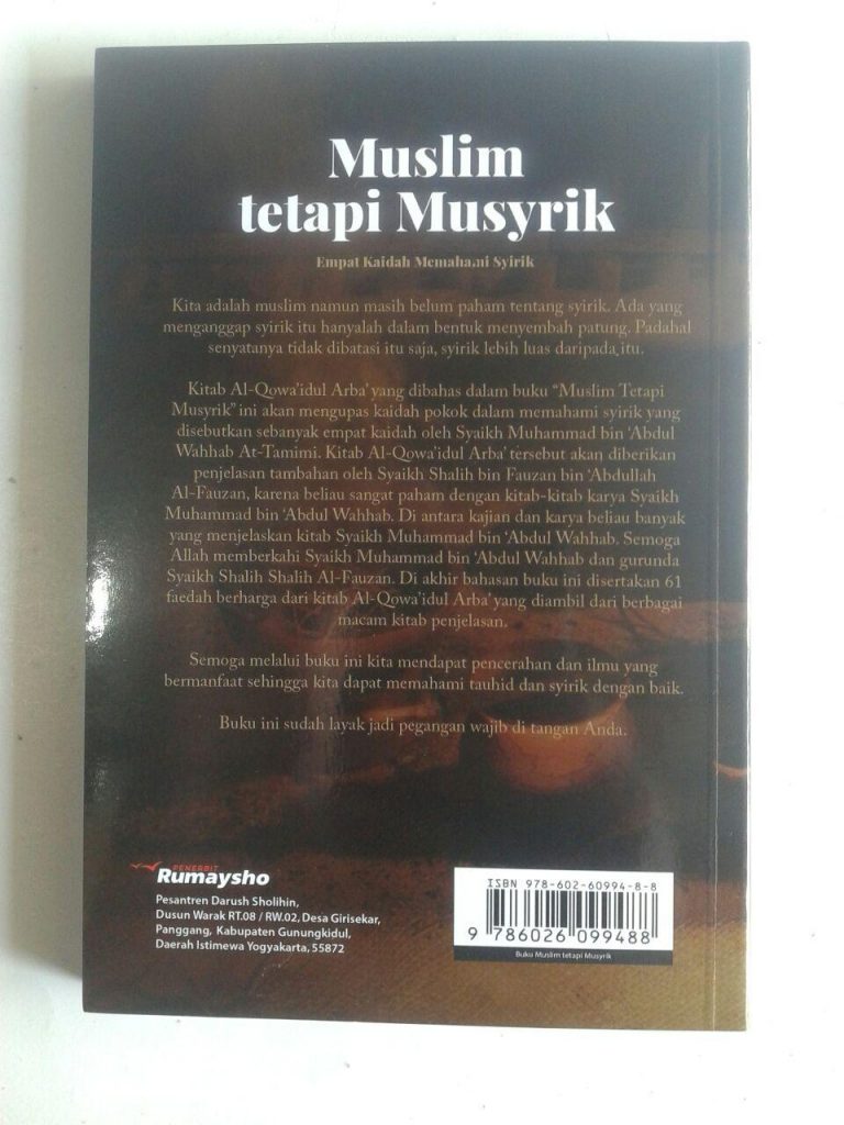 Buku Muslim Tetapi Musyrik Empat Kaidah Memahami Syirik - Toko Muslim