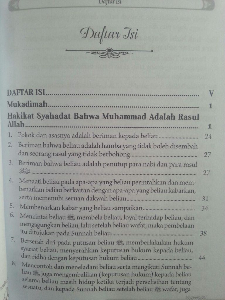 Buku Hakikat Dan Konsekuensi Syahadat Nabi Muhammad Utusan Allah - Toko ...
