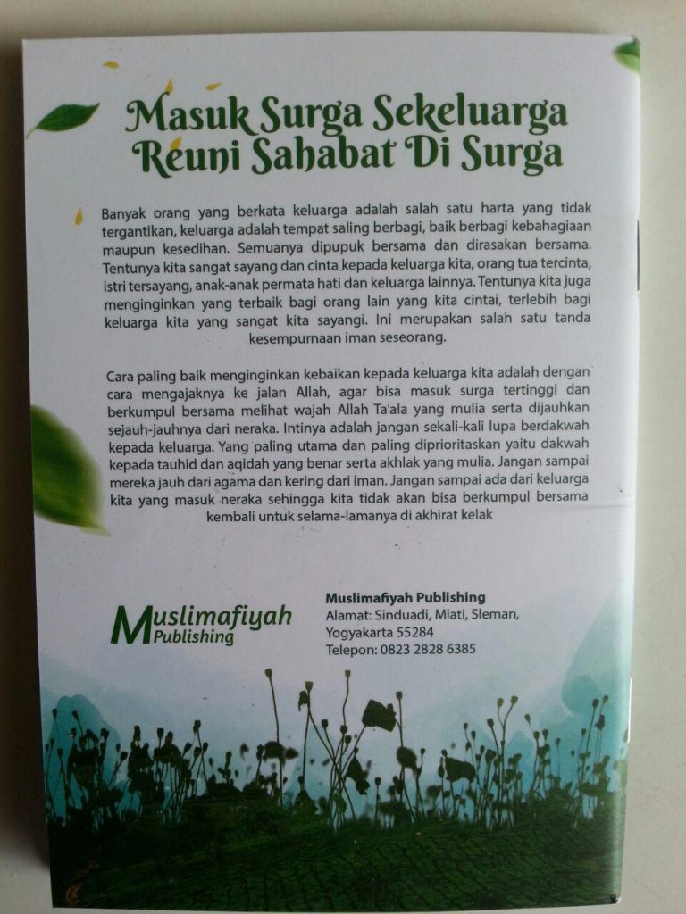 Buku Saku Masuk Surga Sekeluarga Reuni Sahabat Di Surga - Toko Muslim