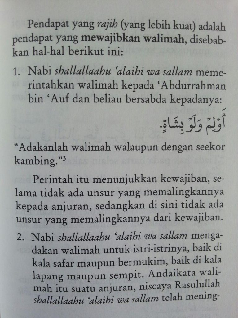 Buku Saku Tuntunan Praktis Adab Walimah Menurut Qur'an Dan Sunnah ...