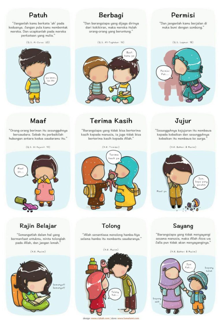 Poster Akhlak Baik - Toko Muslim