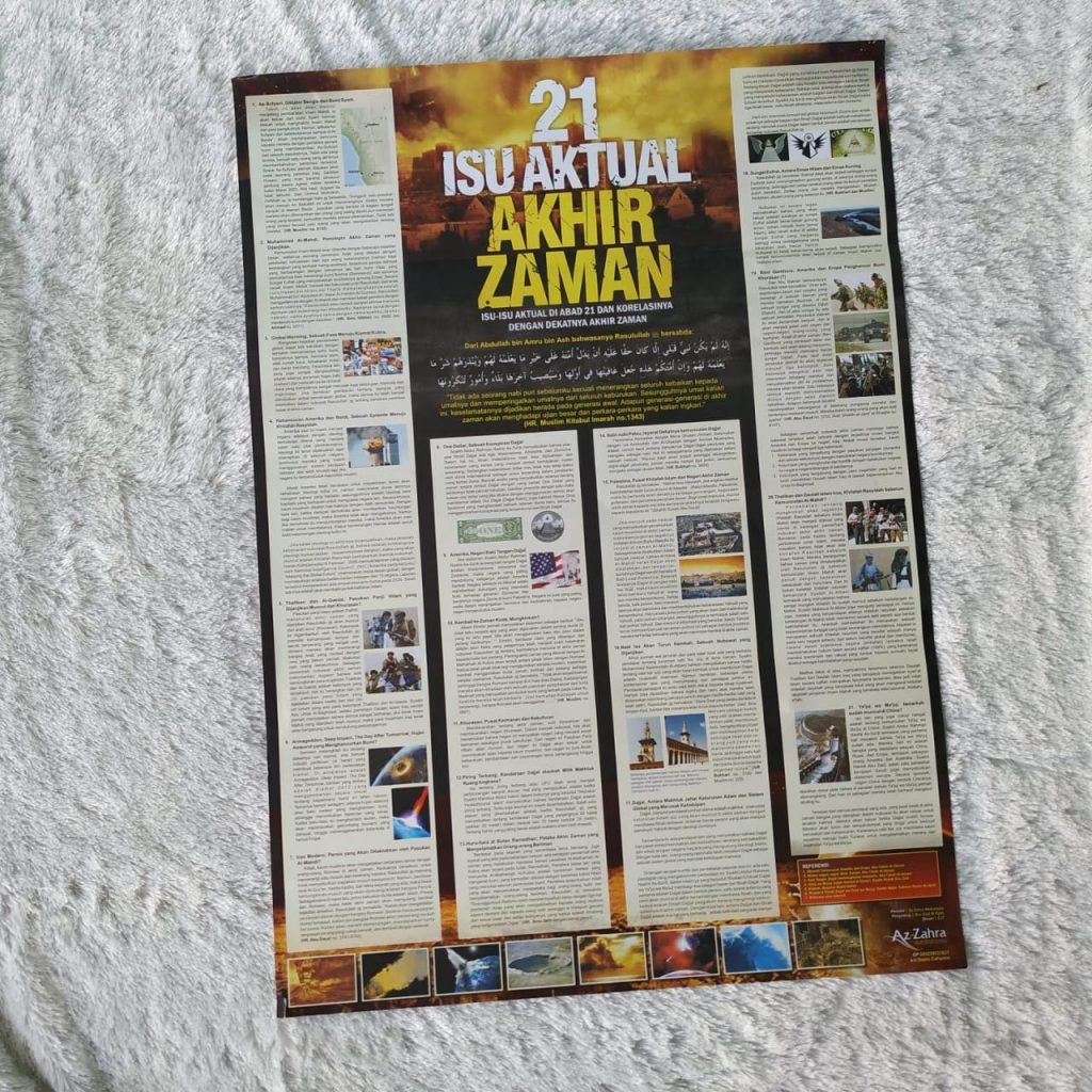 Poster 21 Isu Aktual Akhir Zaman - Toko Muslim