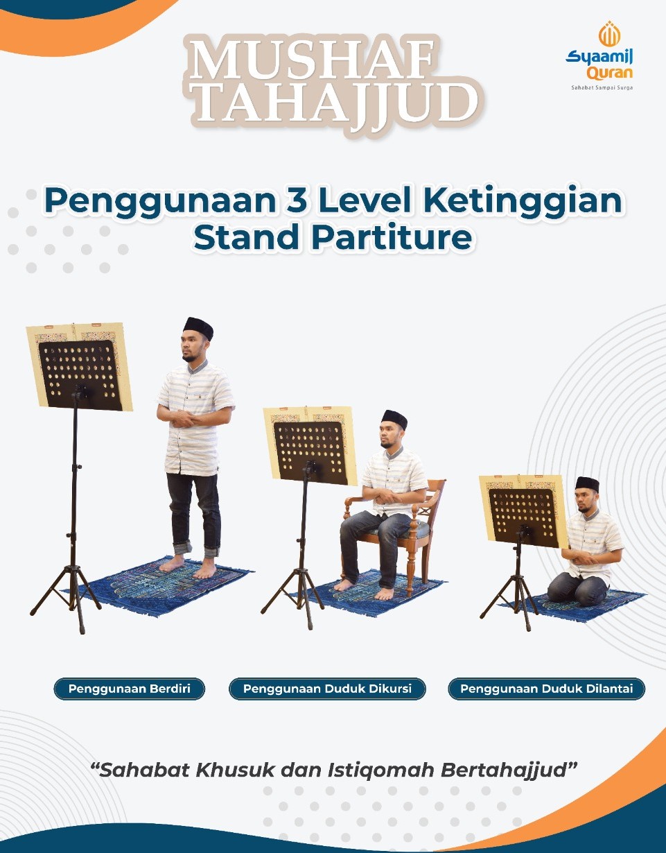Al-Quran Mushaf Tahajjud Jumbo Ukuran A3 Plus Stand Partitur - Toko Muslim