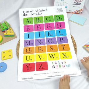 Poster Huruf Alfabet dan Angka 1-10 - Toko Muslim