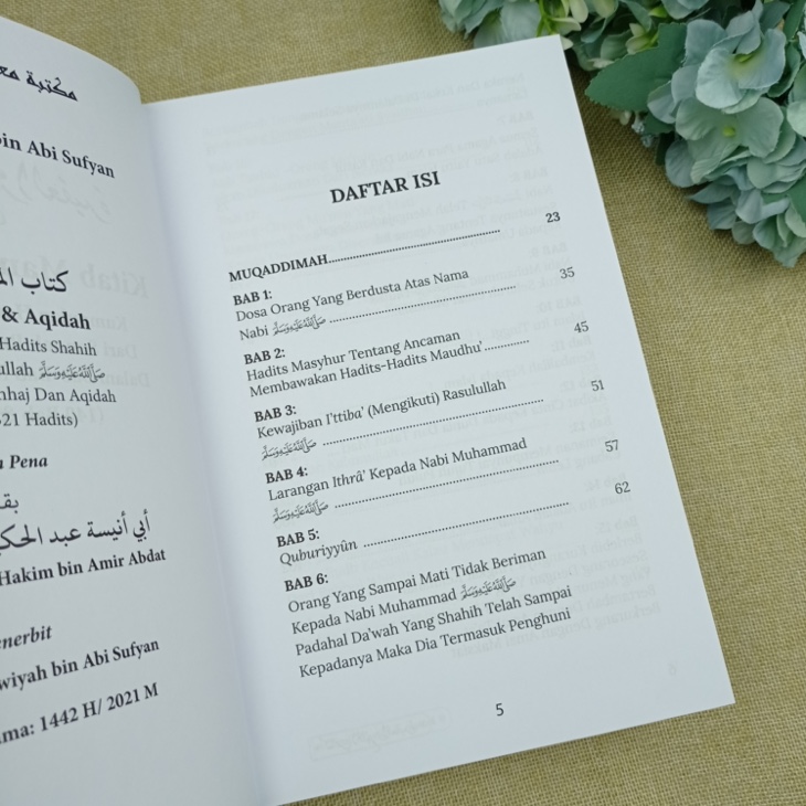 Buku Kitab Manhaj Dan Aqidah Kumpulan Hadits Shahih Dari Sunnah Rasul ...