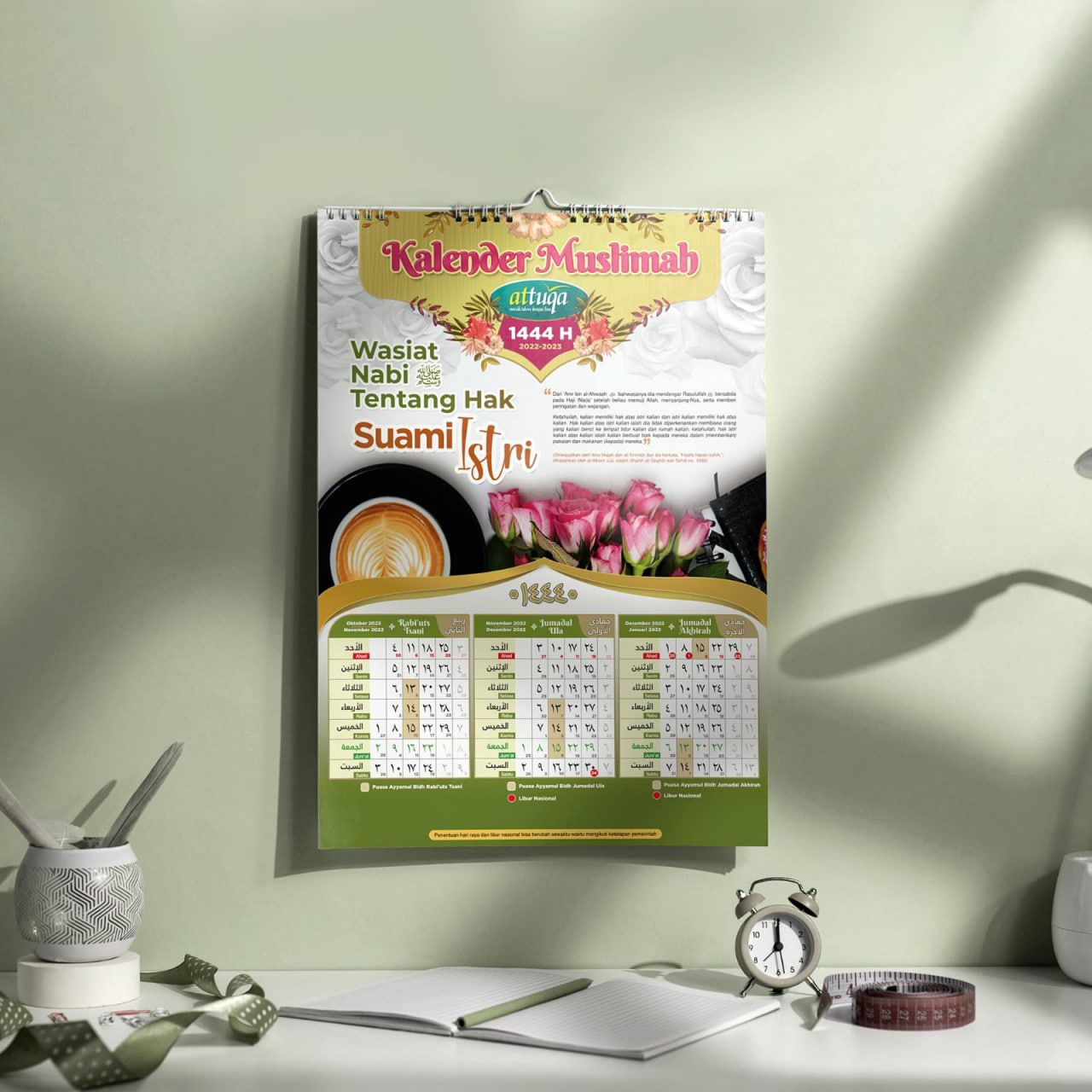 Kalender Muslimah Tahun Hijriyyah Attuqa (Stok Kosong) | Toko Muslim Title