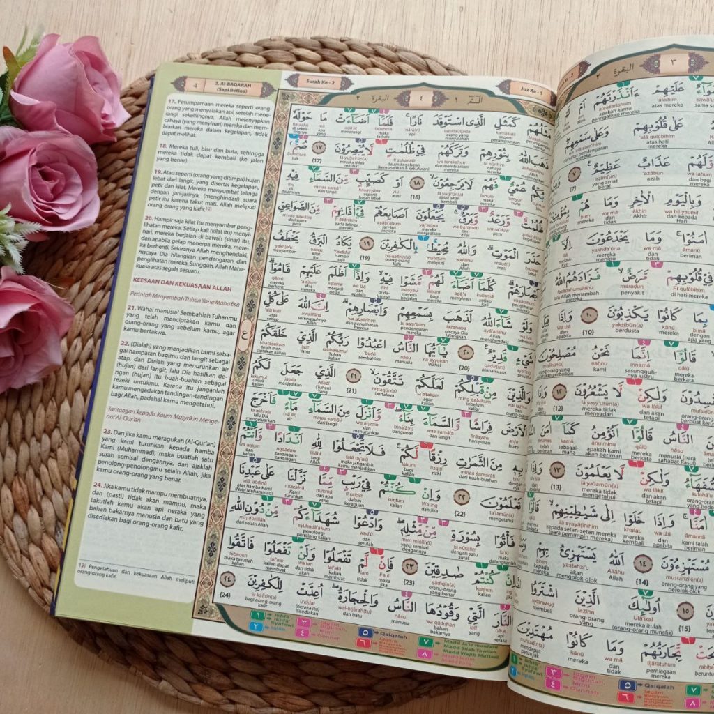 Al-Qur'an Perkata Tajwid Warna Transliterasi An-Nur A4 - Toko Muslim