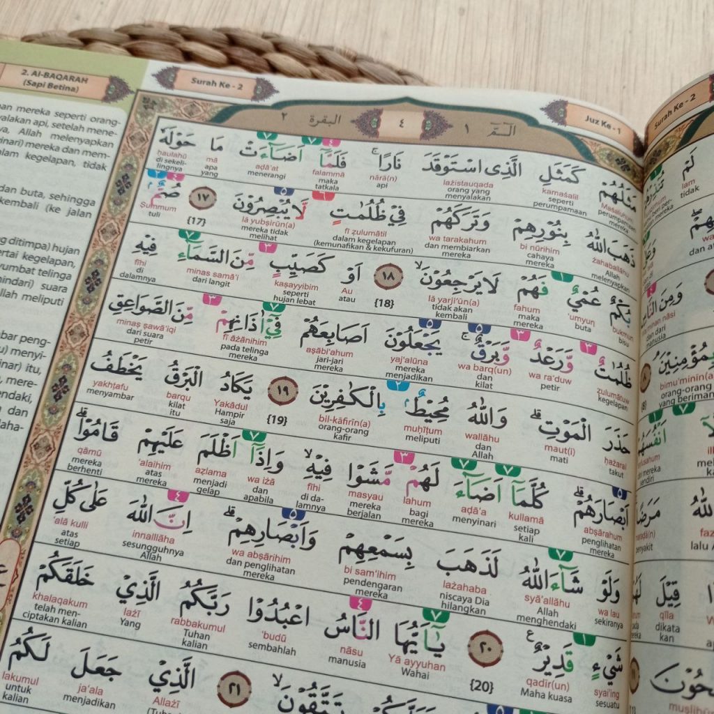 Al-Qur'an Perkata Tajwid Warna Transliterasi An-Nur A4 - Toko Muslim