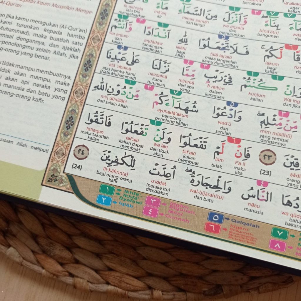 Al-Qur'an Perkata Tajwid Warna Transliterasi An-Nur A4 - Toko Muslim