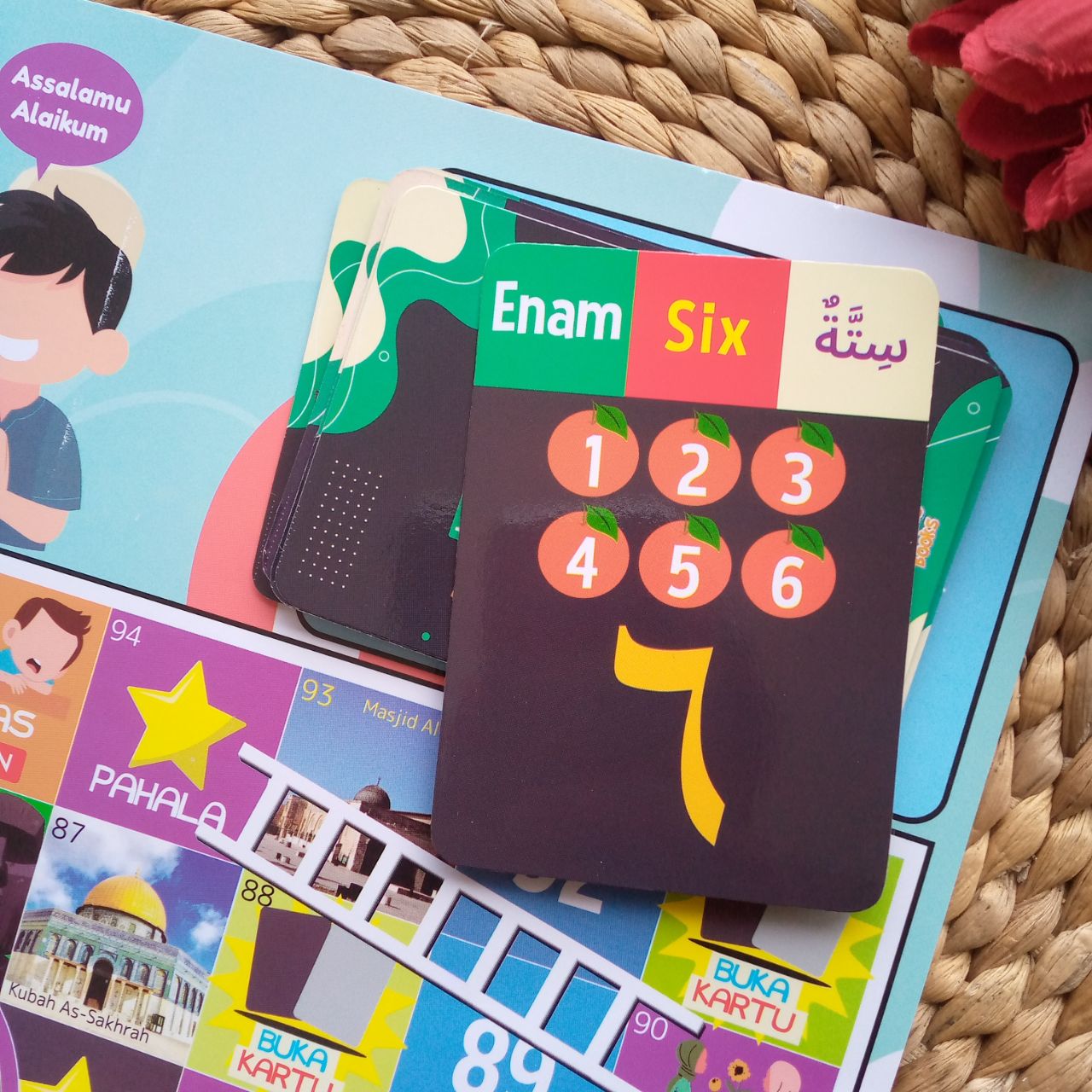 Ladder Dan Slider Permainan Edukasi Anak Islami Ular Tangga Dengan ...