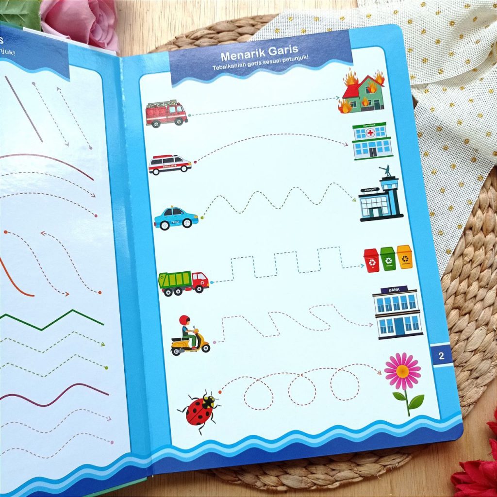 Buku Anak Boardbook Aktivitas Menulis Anak Balita Seri 1 - Toko Muslim