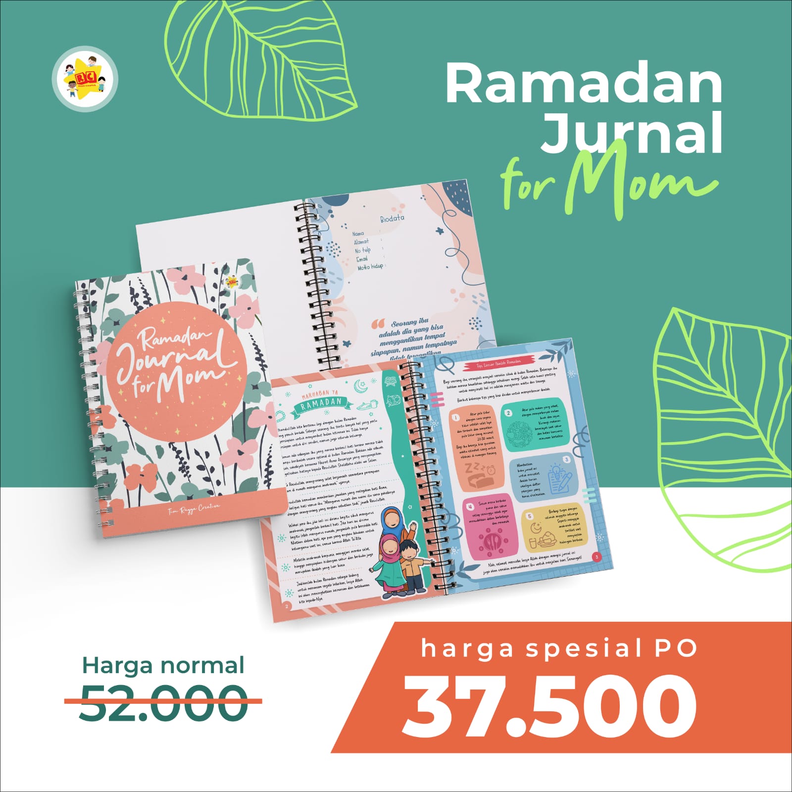 Buku Ramadhan Journal For Mom Jurnal Puasa Ibu | Toko Muslim Title