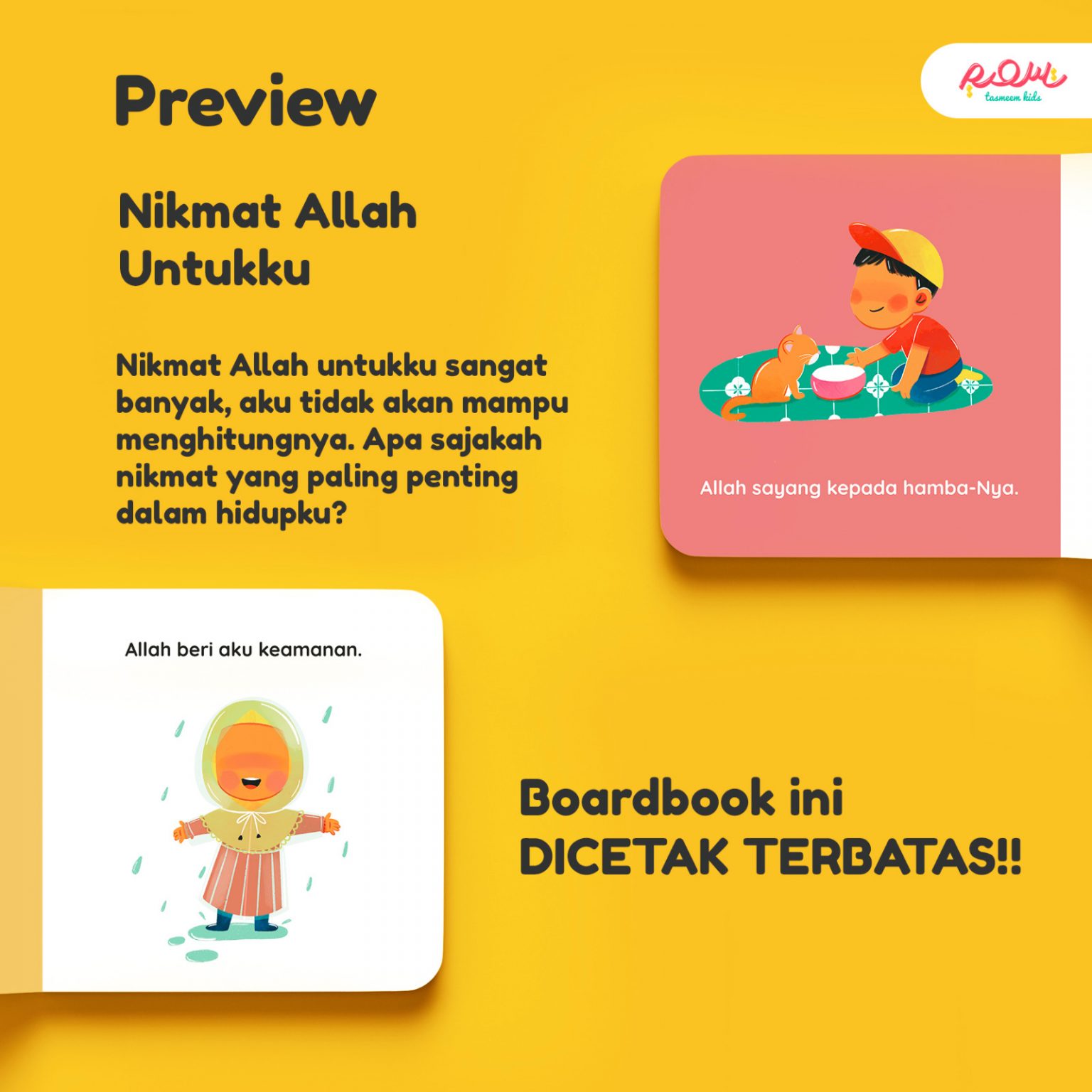 Buku Anak Board Book Aku Cinta Allah Seri Tauhid Pertamaku (5 Buku ...