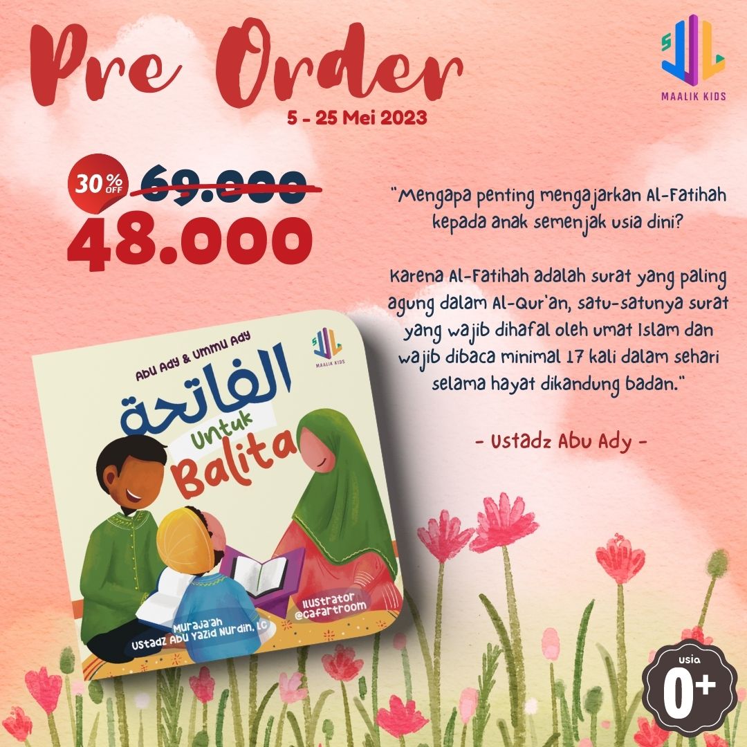 Buku Anak Board Book Al-Fatihah Untuk Balita Amal Jariyah Bekal Anak ...