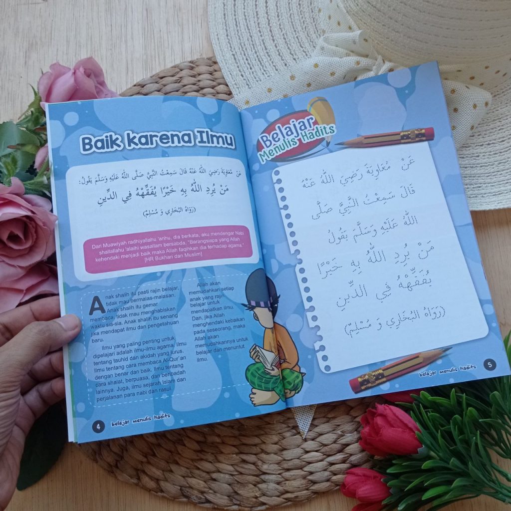 Buku Anak Belajar Menulis Hadits Dilengkapi Terjemah Dan Penjelasannya ...