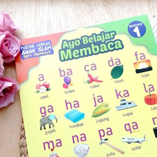 Poster Ayo Belajar Membaca Bagian 1 Alfabet A - Toko Muslim