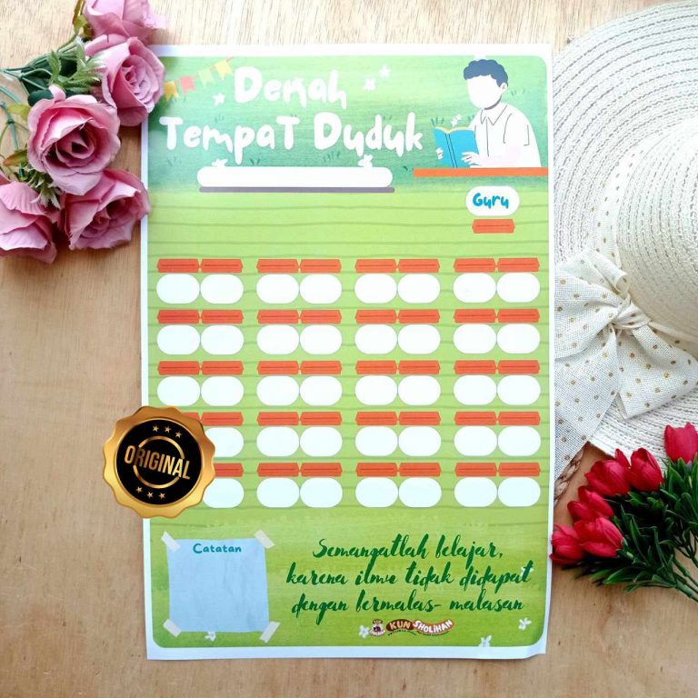 Poster Denah Tempat Duduk - Toko Muslim