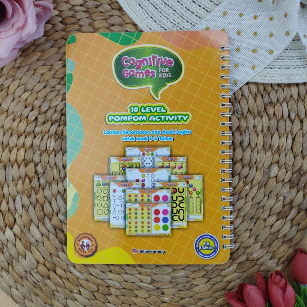 Buku Anak Cognitive Games For Kids 10 Level Pompom Activity Latihan ...