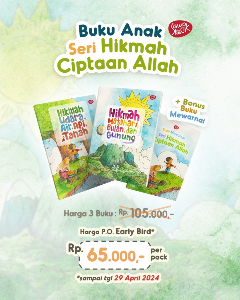 Buku Anak Seri Hikmah Ciptaan Allah Udara Air Api Matahari Bulan Plus ...