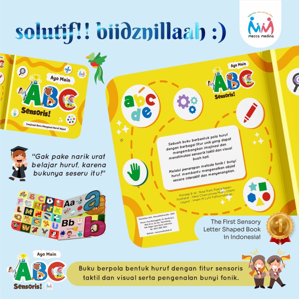 Buku Anak Ayo Main ABC Sensoris Imajinasi Baru Mengenal Huruf Abjad ...