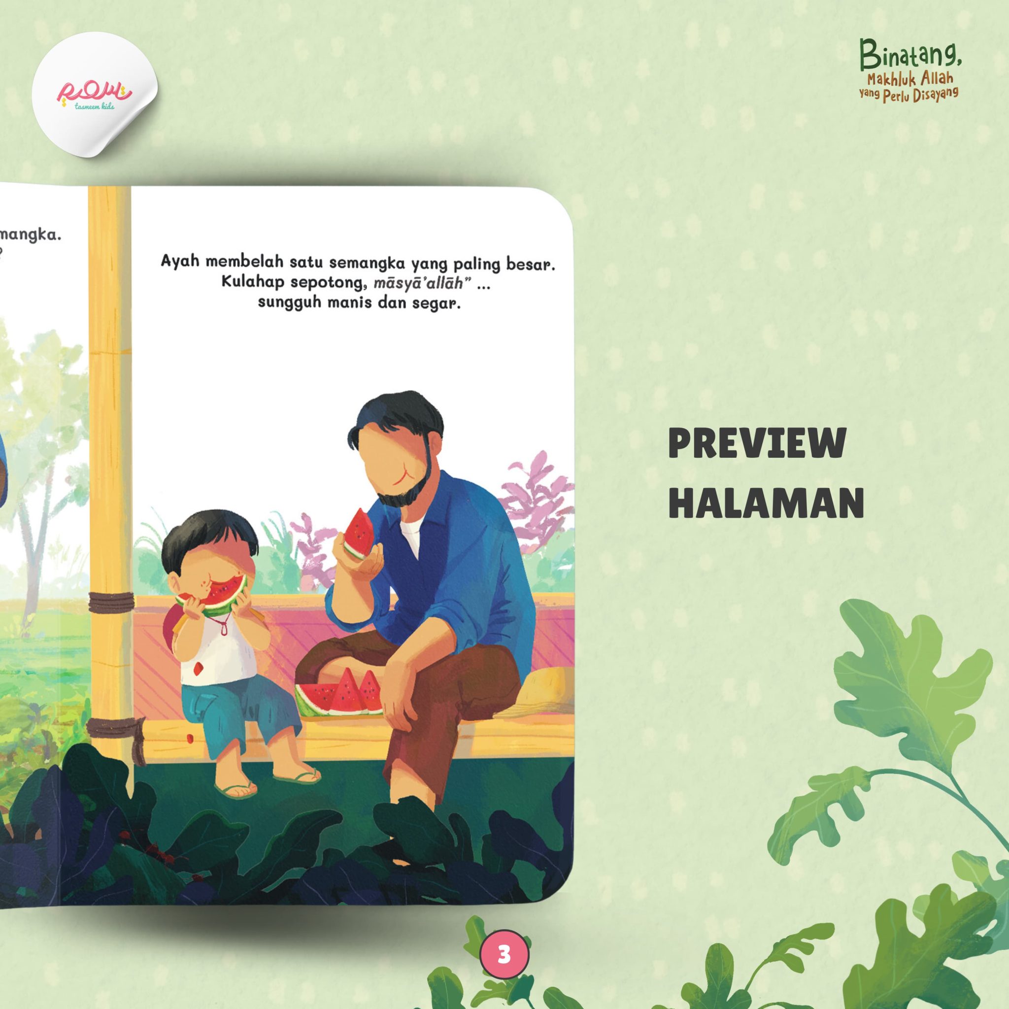 Buku Anak Board Book Binatang Makhluk Allah Yang Perlu Disayang (Stok ...