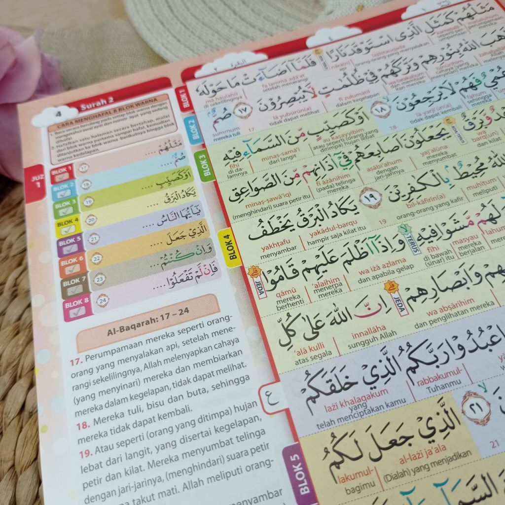 Al-Quran Hafalan 8 Blok Hafazan Senior Latin Tajwid Berwarna Terjemah ...