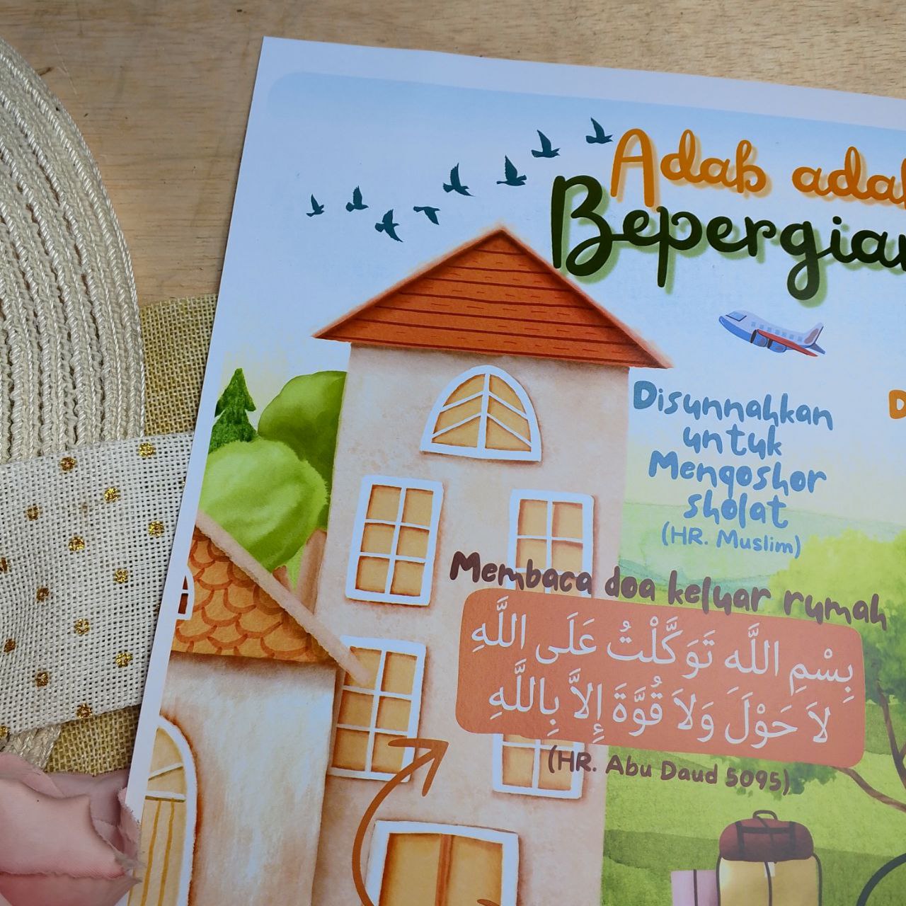 Poster Adab Adab Bepergian Safar Kun Sholihan - Toko Muslim