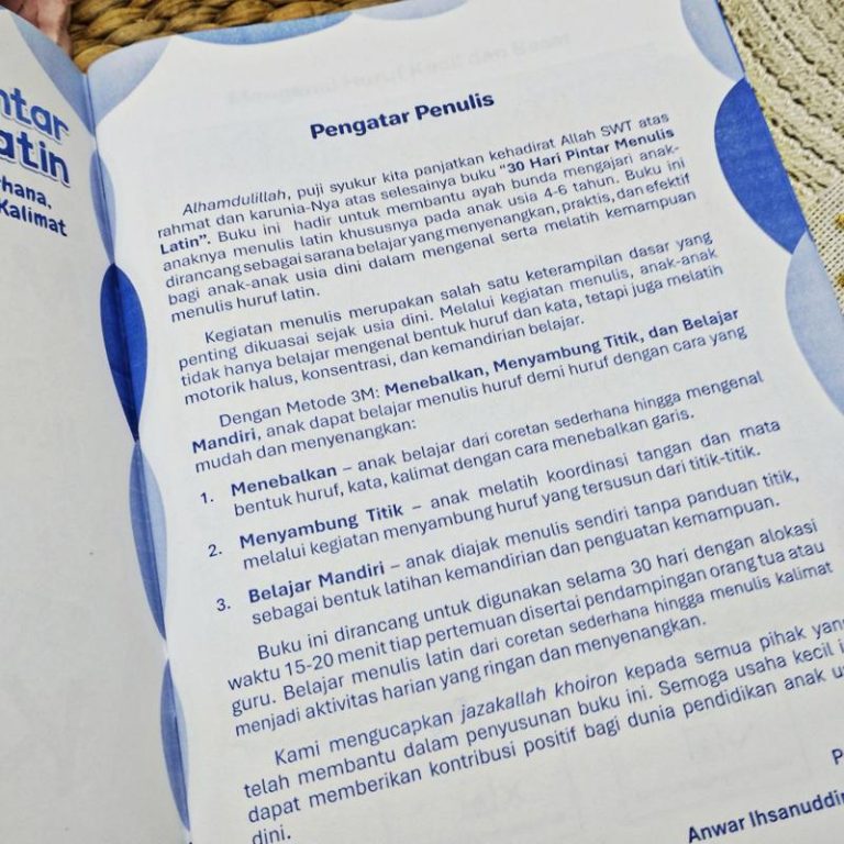 Buku Anak 30 Hari Pintar Menulis Latin Dari Coretan Sederhana Huruf ...