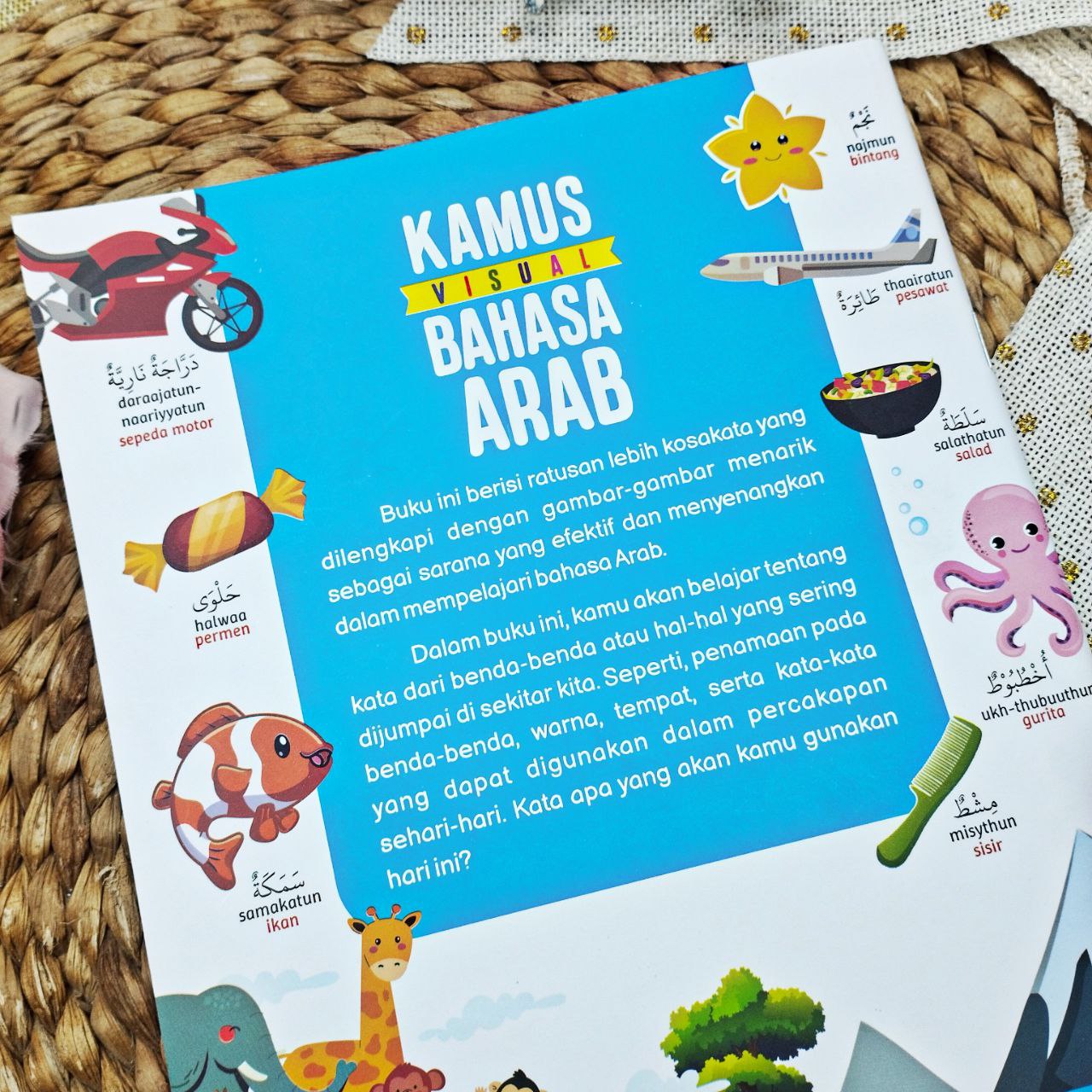 Buku Kamus Visual Bahasa Arab Terlengkap Untuk SD Pemula Full Colour ...