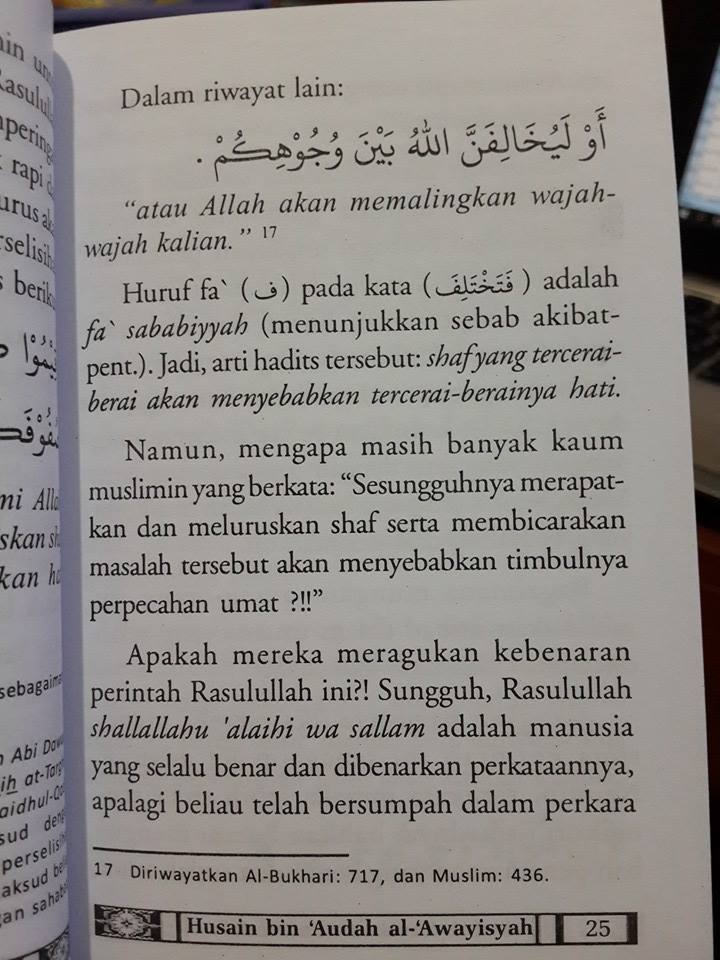 Buku Saku Sudah Rapikan Shaf Anda - Toko Muslim